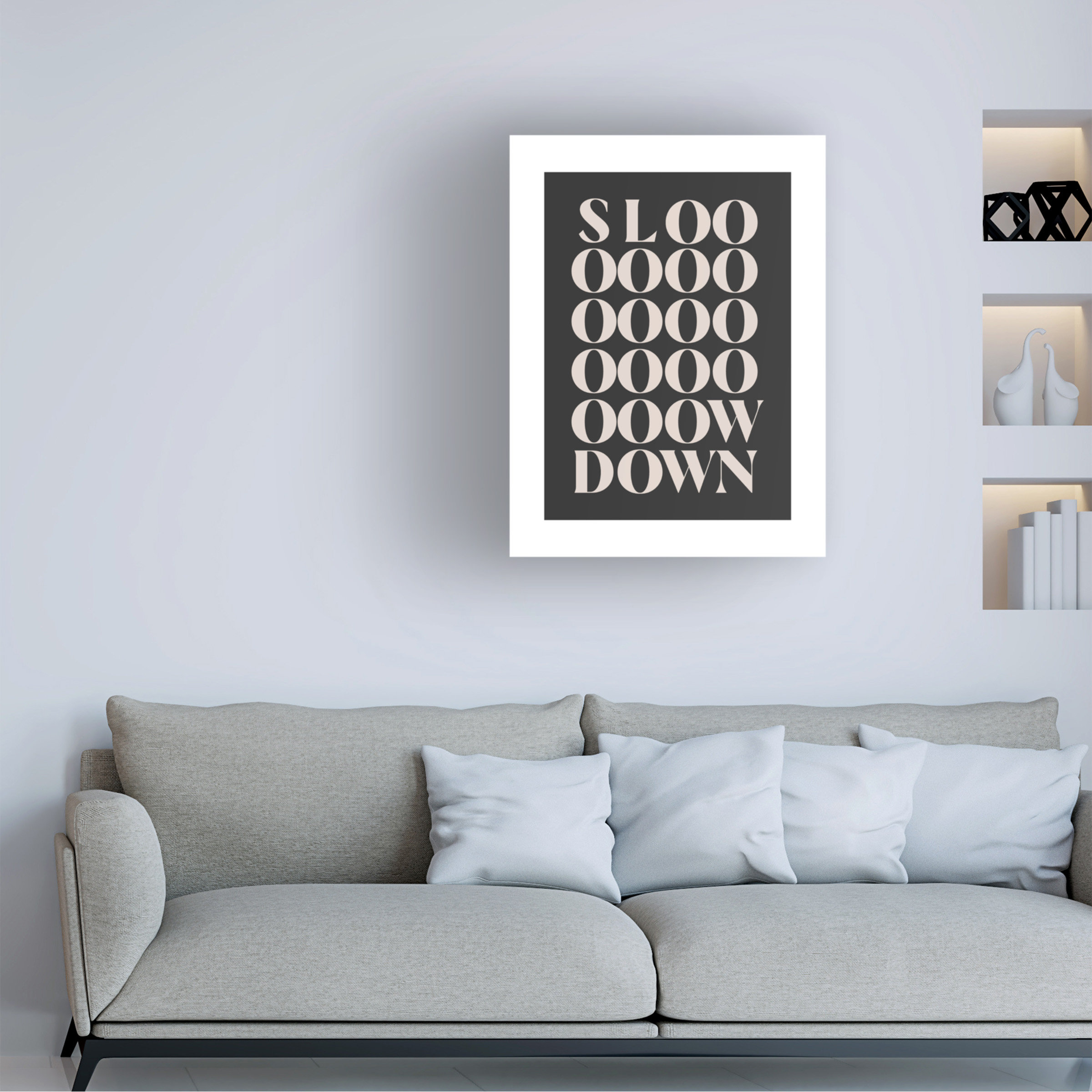 Trademark Fine Art Modern & Contemporary Beth Cai Slowdown On Canvas Textual Art | Wayfair